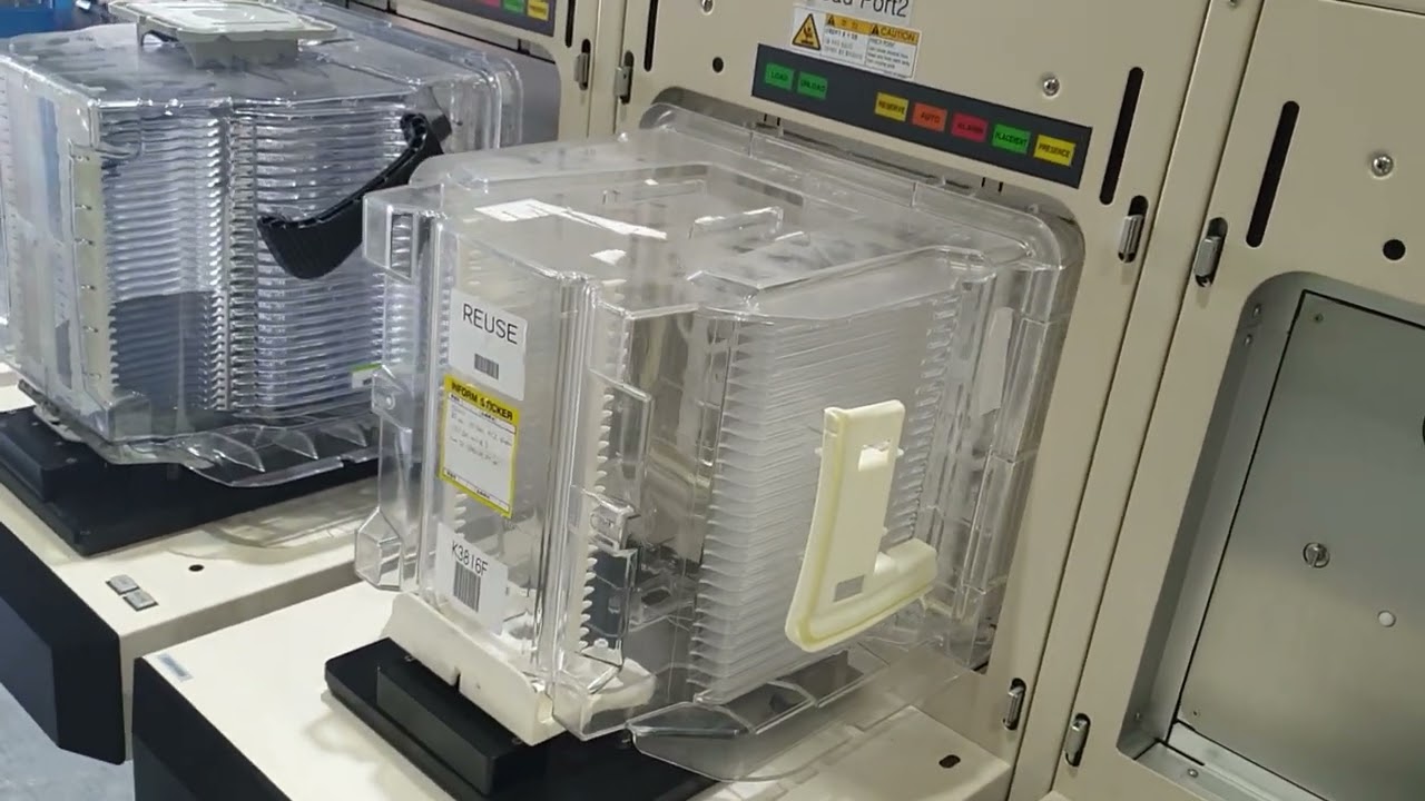 RORZE EFEM Load Port Test - YouTube