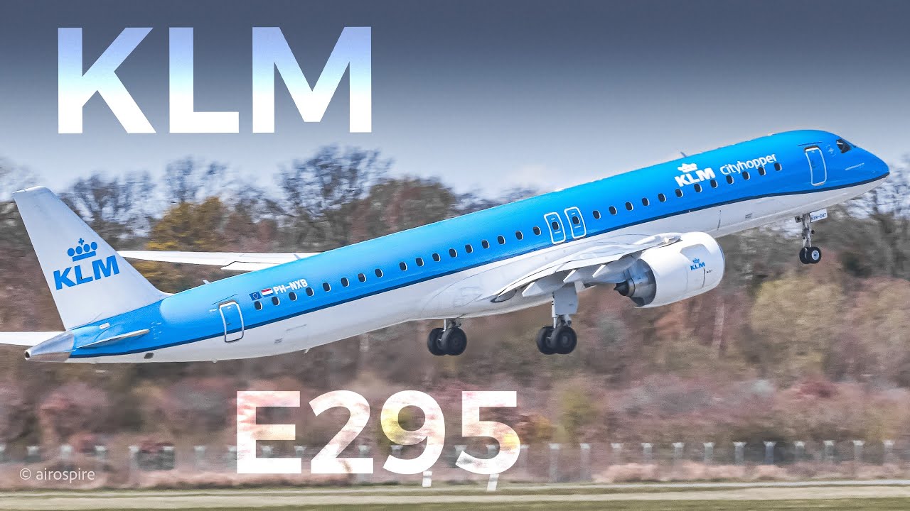 KLM E295 (BRAND NEW) Departure | Hamburg Airport - YouTube