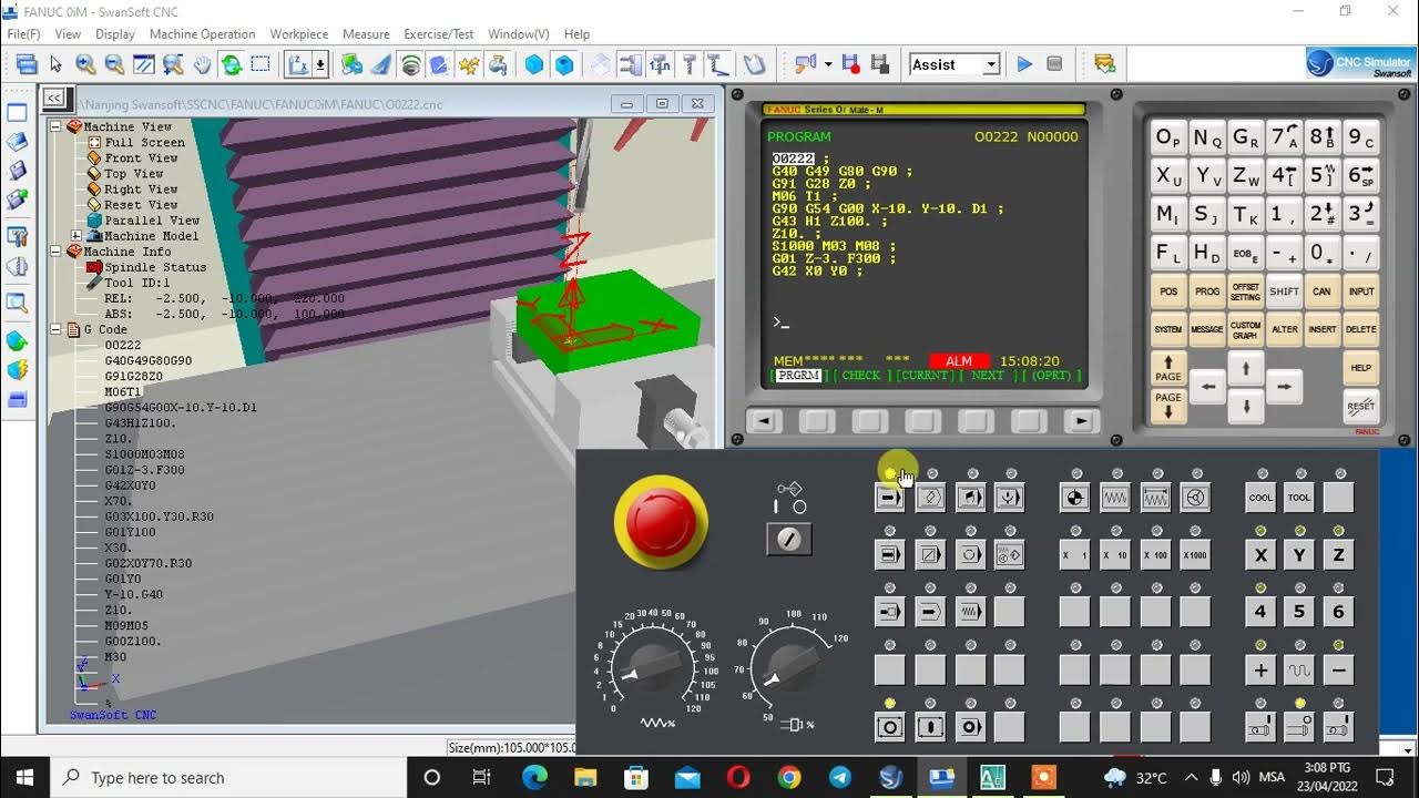 HOW TO RUN WITH PROGRAMME MAZAK CNC MILLING - YouTube