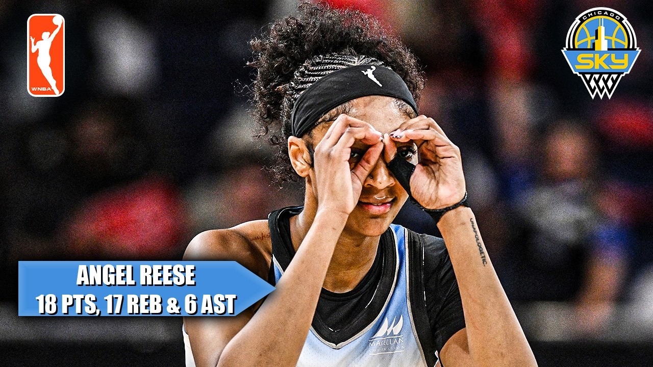 Angel Reese STUFFS stat sheet with 18 PTS, 17 REB, 6 AST & 4 STL in win ...