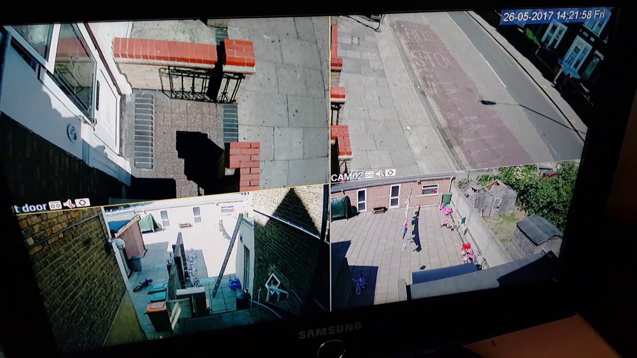 4 megapixel AHD cctv camera picture quality - YouTube