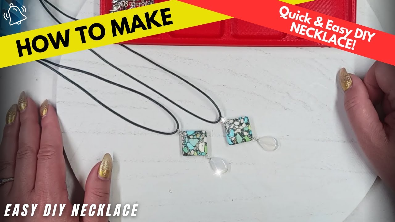 5-Minute DIY: Opalite Moonstone & Blue Turquoise Pendant Necklace | Handmade Jewelry Tutorial ...