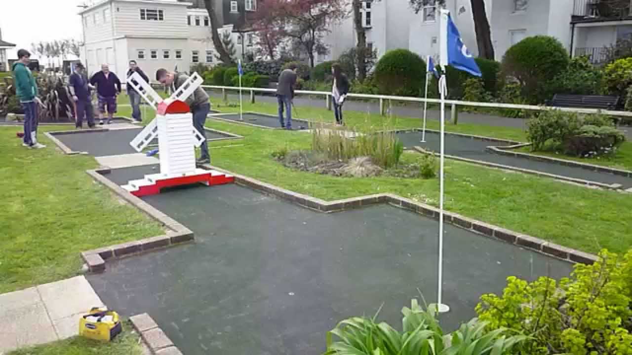 Minigolf at Splash Point Worthing 5 of 5 (two on the Windmill hole ...