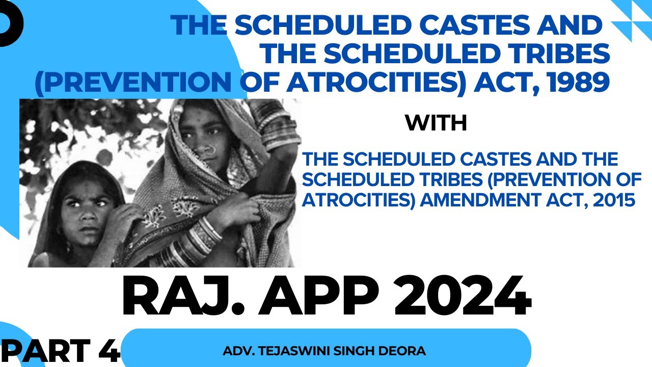 The Scheduled Caste Scheduled Tribes Act 1989| SC/ST Act| Part 4- Sec ...