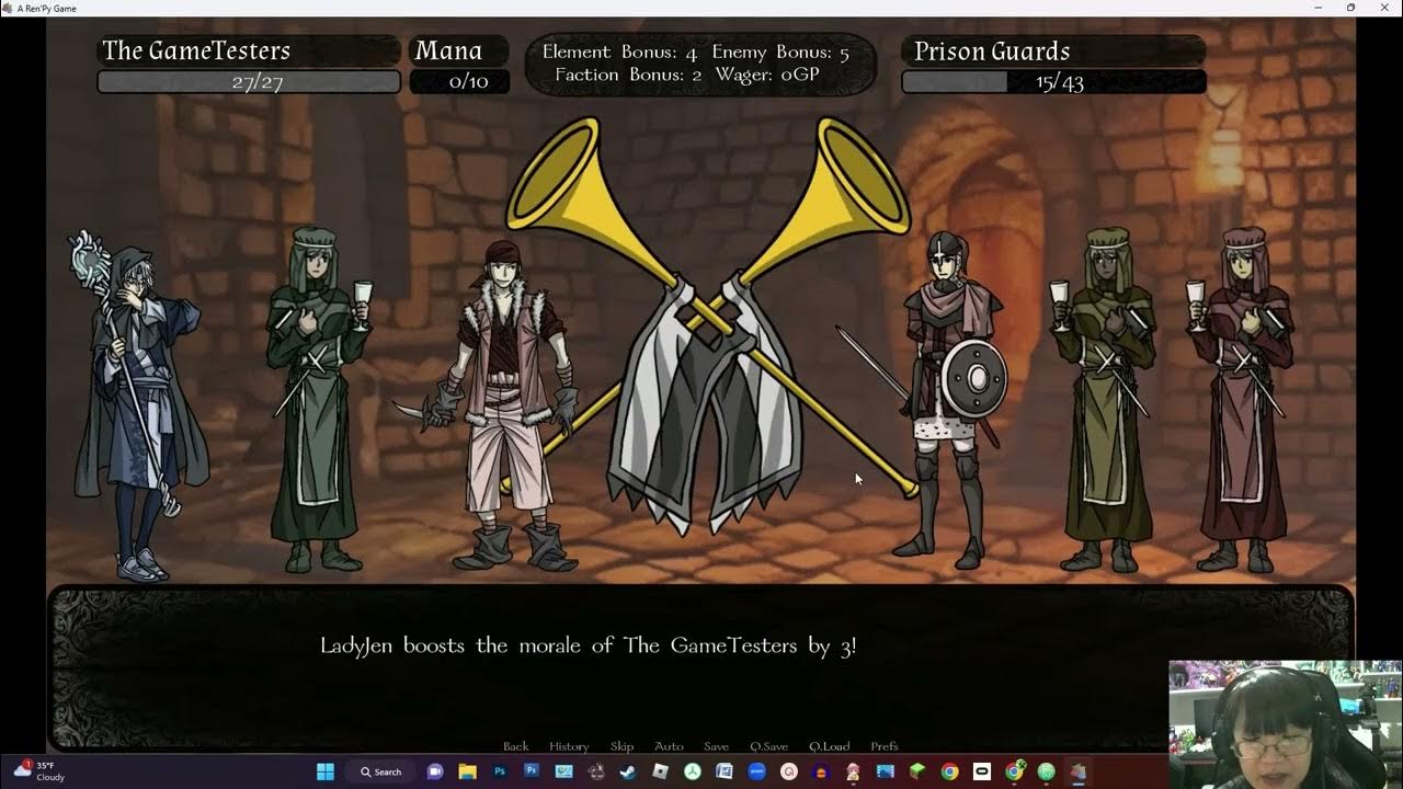 Arcane Dice Wars RenPy Development hybrid rpg dungeon exploration location management VN p5 ...