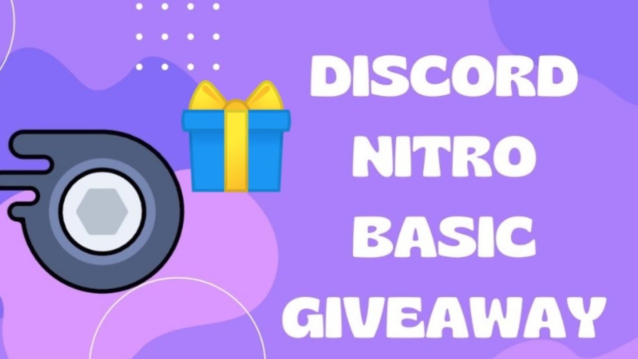 Discord basic nitro giveaway 🎁 #giveaway - YouTube
