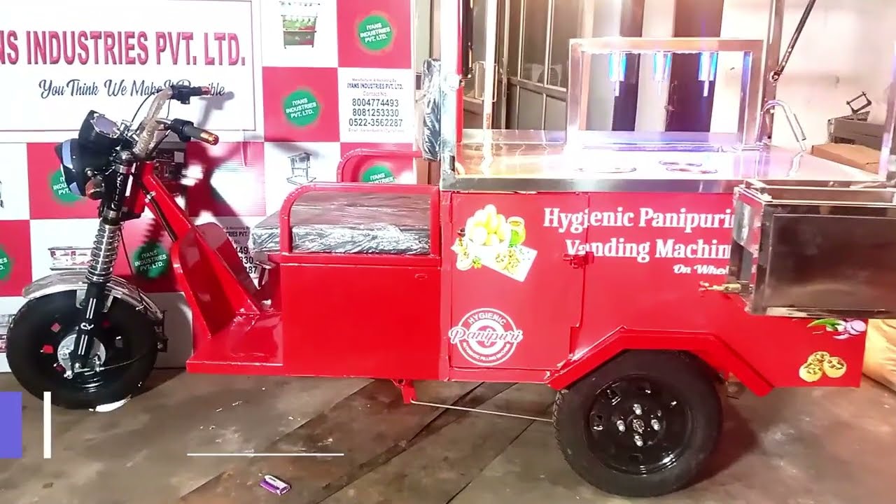 Mini E- Rickshaw Food Cart|| Food Cart|| E- Rickshaw Food Cart|| Food ...