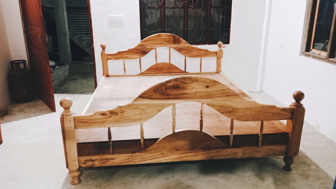 Extremely Simple Wooden Bed 6 x 7 Woodworking project . Making a bed ...