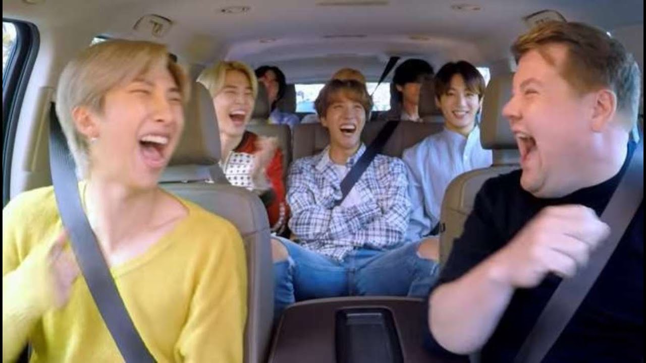 bts carpool karaoke funny moments - YouTube