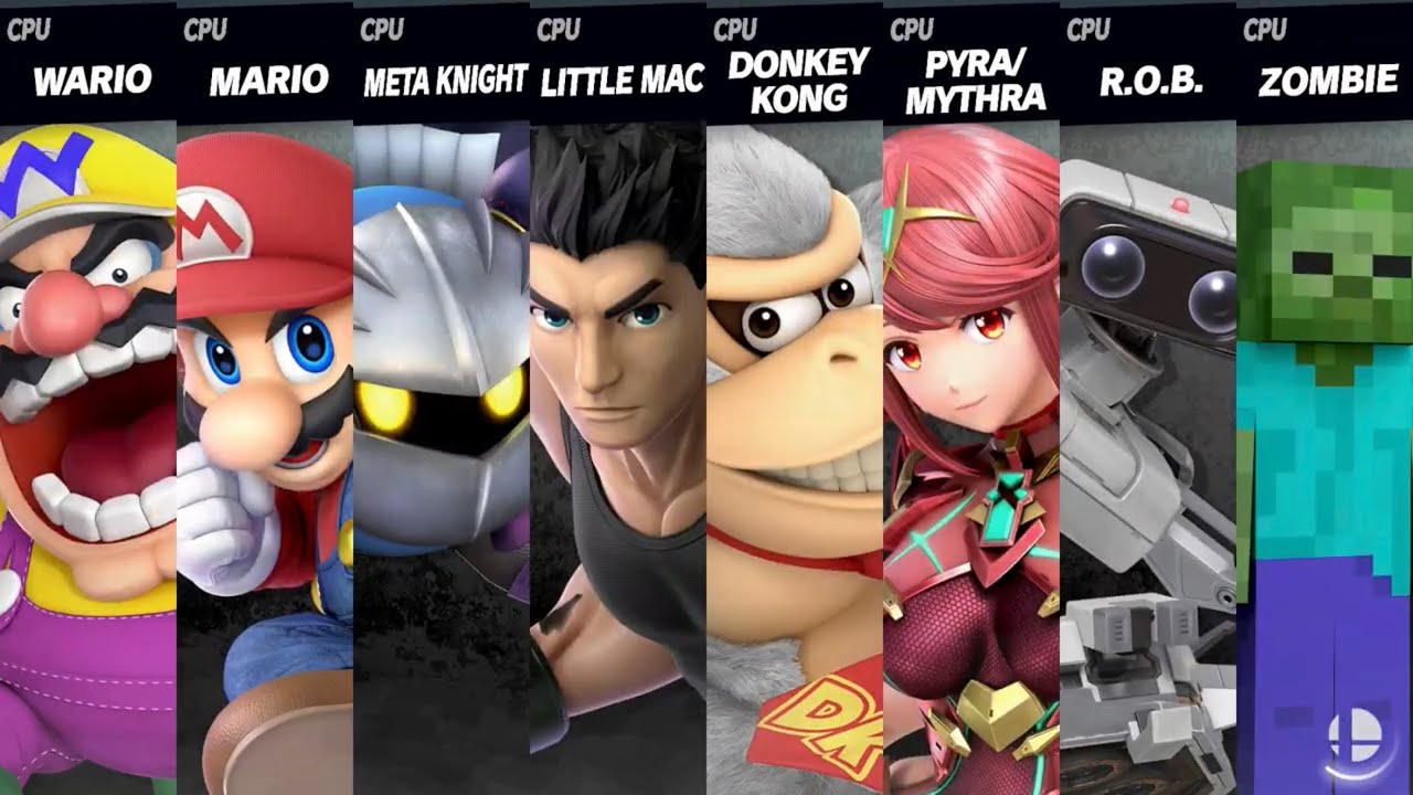 Super Smash Bros. Ultimate - Minecraft World & WarioWare Inc - YouTube