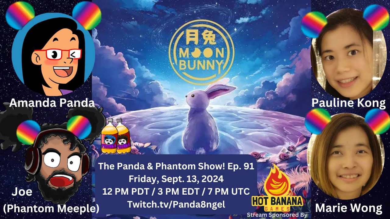 The Panda & Phantom Show! Ep. 91 w/ Pauline & Marie | Moon Bunny from Hot Banana Games (Twitch ...