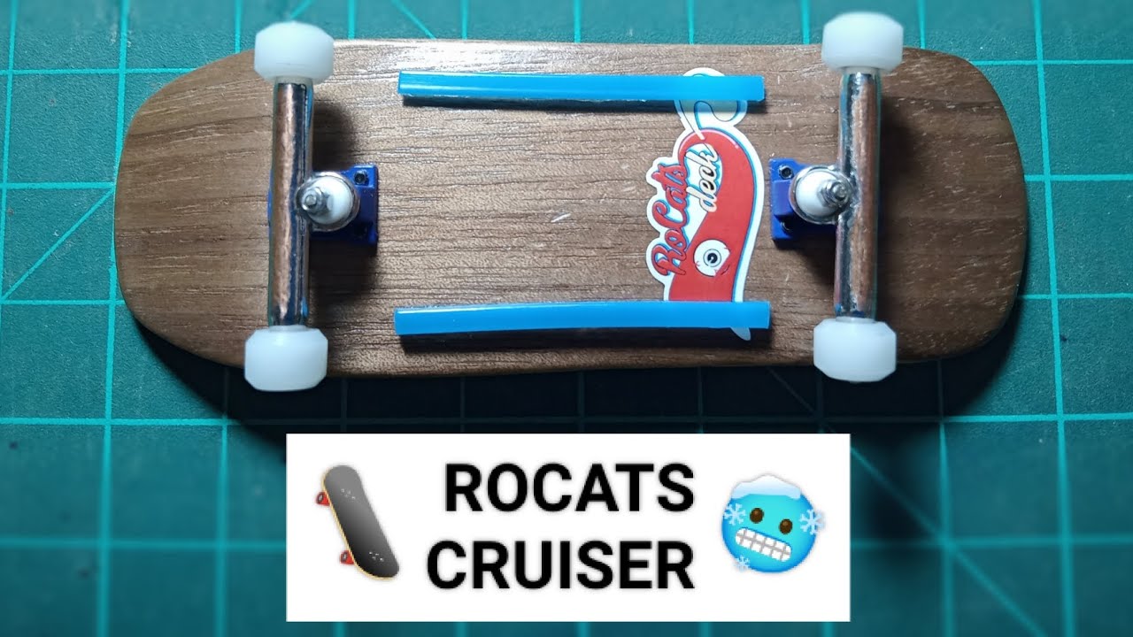 ROCATS Cruiser fingerboard deck review + my setup - YouTube