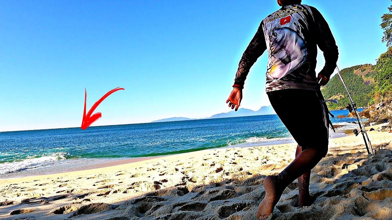 PESCARIA PRAIA SECRETA MANGARATIBA RJ - pesca de praia - YouTube