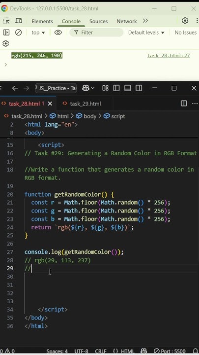 JS_Practice - Task #29, #shorts - YouTube