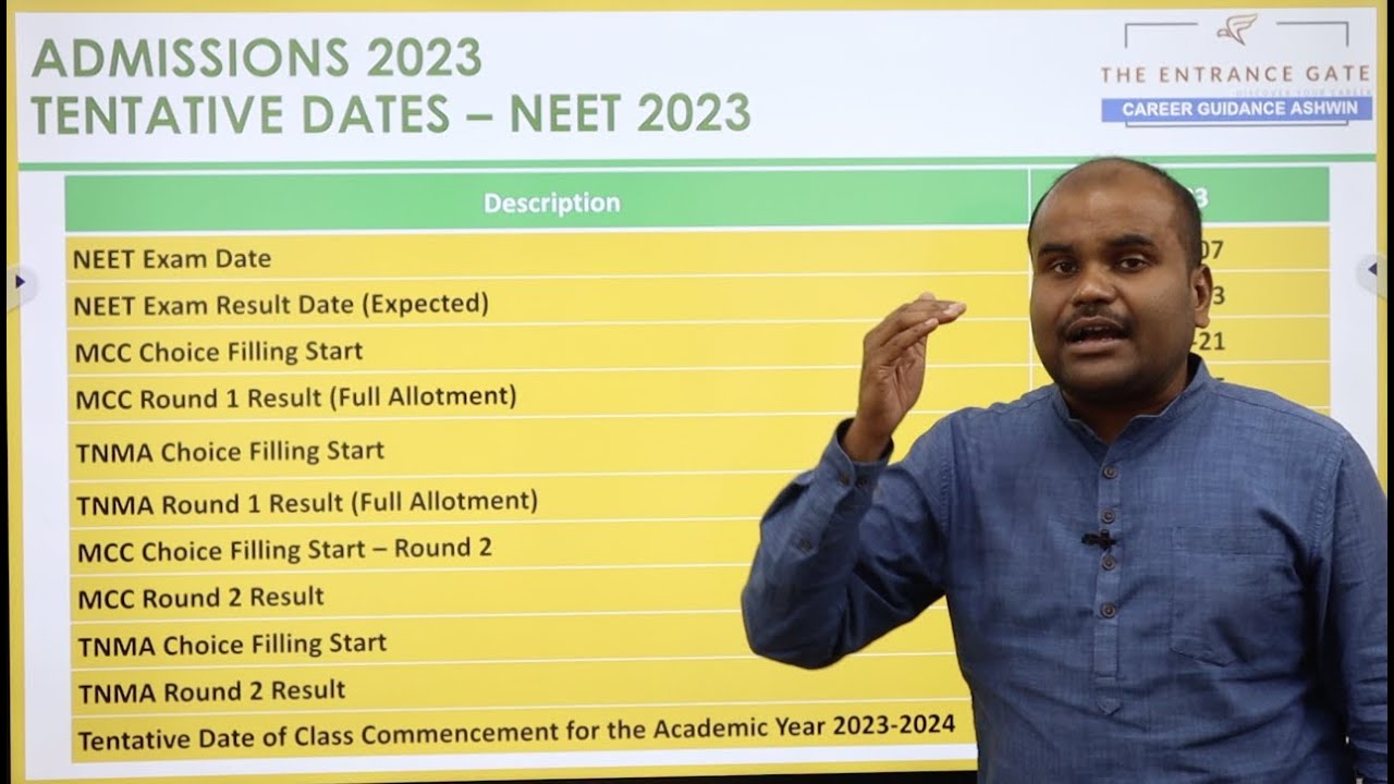 NEET 2023 | Tentative ADMISSION SCHEDULE | RESULT DATE | When ...