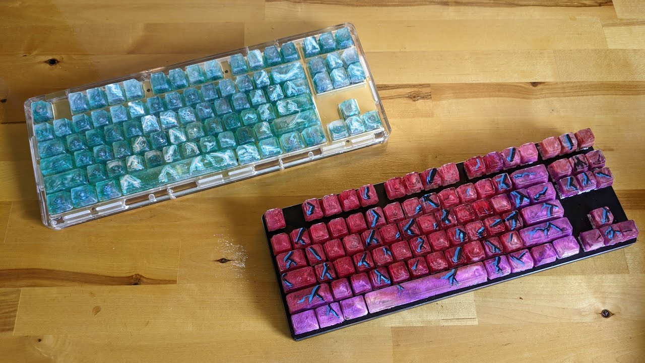 How I Created a Resin Keycap Set - YouTube