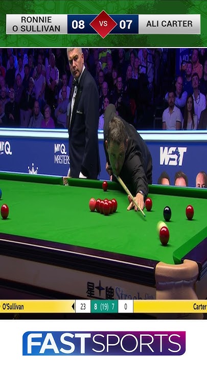Ronnie O'Sullivan’s Snooker Brilliance on Display vs. Carter! | Fast Sports - YouTube