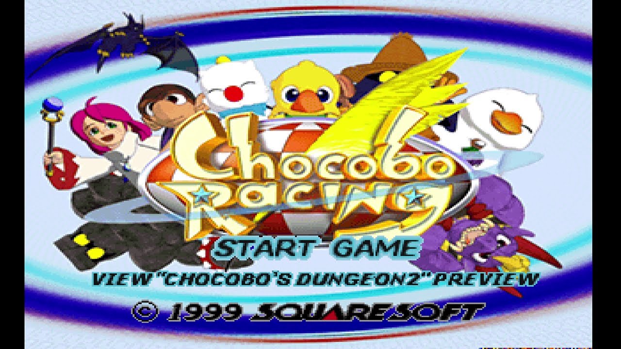 Chocobo Racing — [ Playstation ] — Intro & Gameplay - YouTube