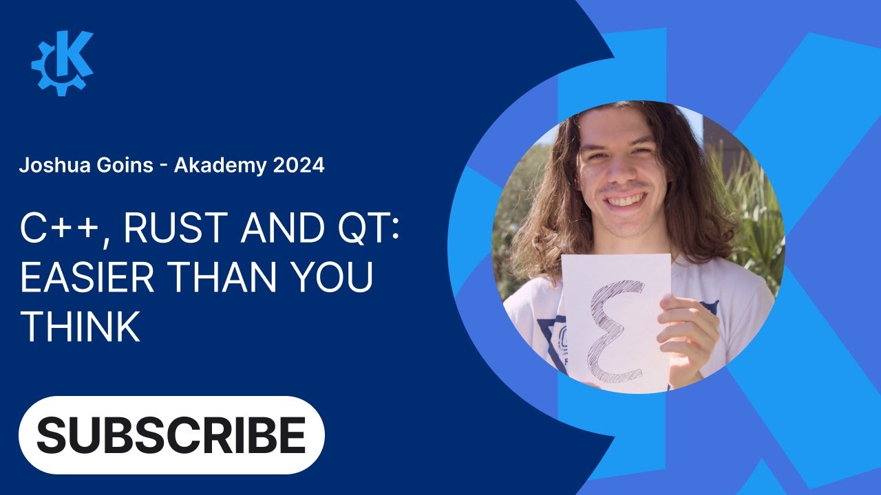 Joshua Goins - C++ Rust and Qt Easier than you think - YouTube