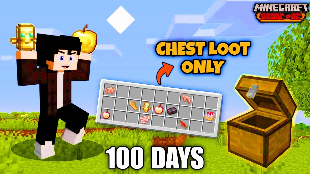 CHEST LOOT ONLY Survival in Minecraft Hardcore Mode? - YouTube