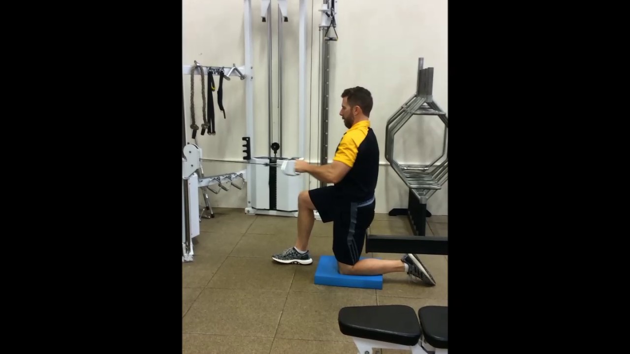 Half Kneeling Single Arm Cable Row - YouTube