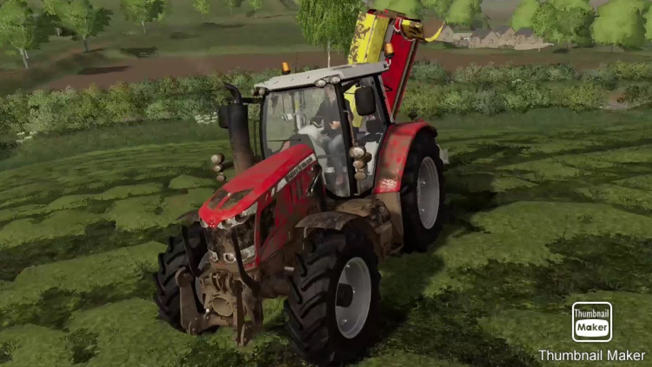 BallinCraig FS19 ( Cutting grass around the main farm ) - YouTube