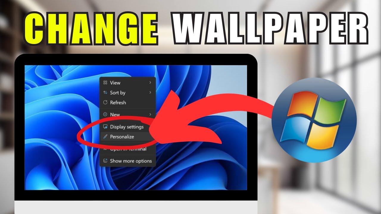 How To Change Desktop Wallpaper on Windows 11 - EASY! - YouTube