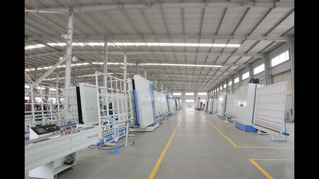 Automatic Double glass , insulating glass machine production line - YouTube