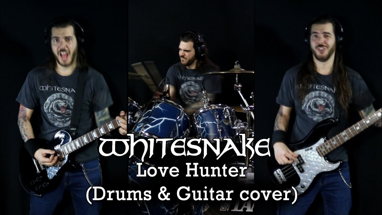 Whitesnake - Love Hunter (Drums, Bass & Guitar cover) - YouTube