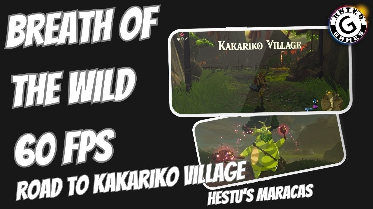 Breath of the Wild 60fps - Road to Kakariko Village and Hestu's Maracas ...