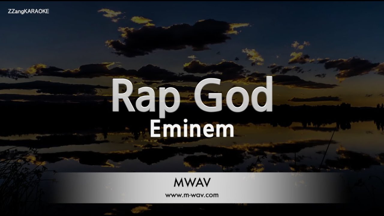 Eminem – Rap God (Instrumental) (Karaoke Version) - YouTube