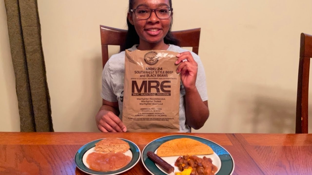 Trying An MRE For The First Time - YouTube
