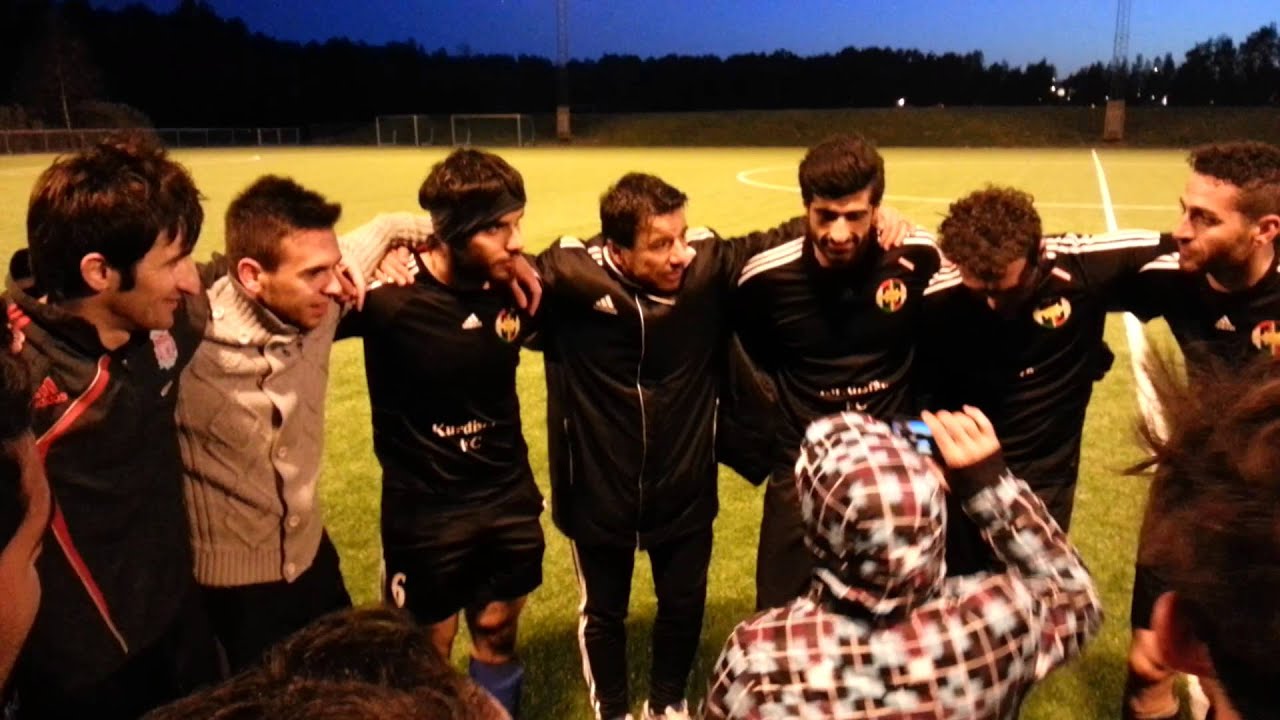 Kurdistan FC wins - Pep talk after the game - YouTube