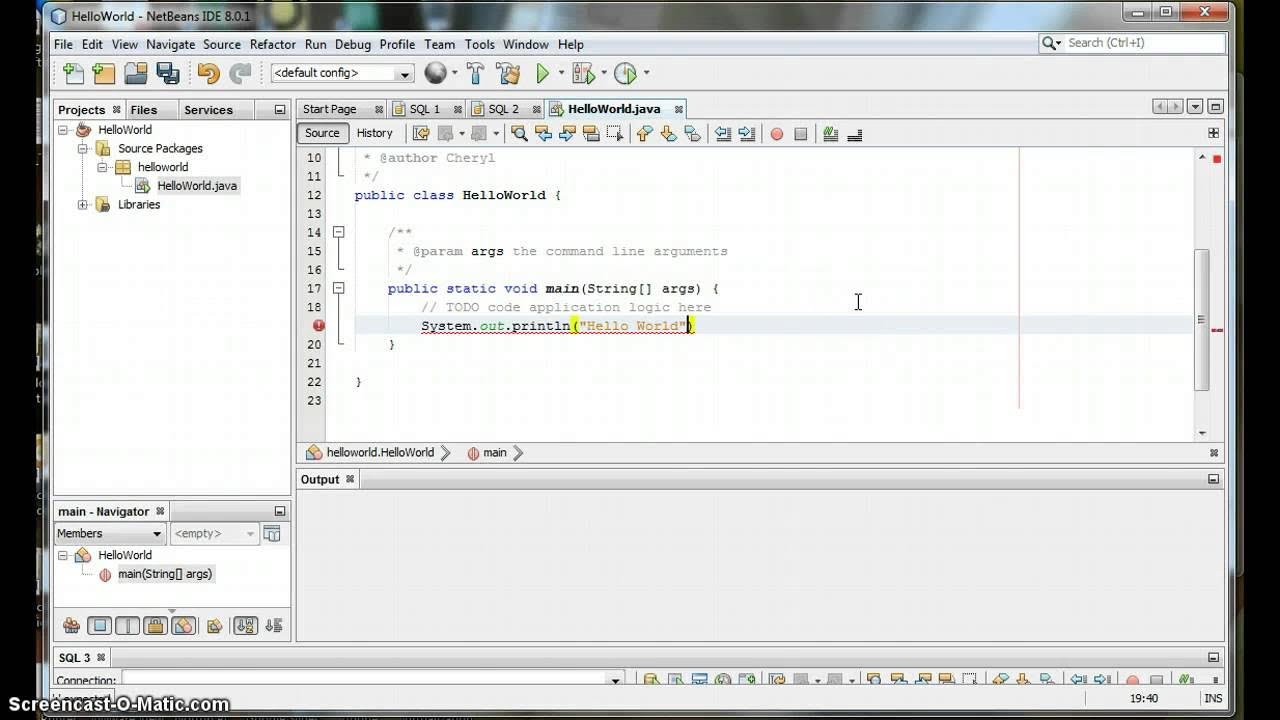 Use NetBeans to Write Java Program - YouTube