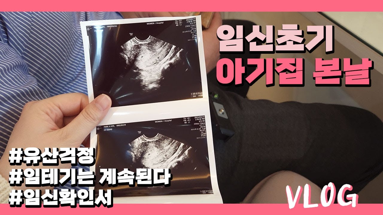 아기집 초음파 본날♥임신초기 유산걱정태산임신확인서 발급공단등록임테기 역전 기다리다 병원 가기임신4주차 병원 후기