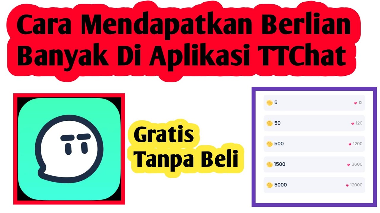 Cara Mendapatkan Berlian Di Aplikasi TTChat | Cara Dapat Berlian Di ...