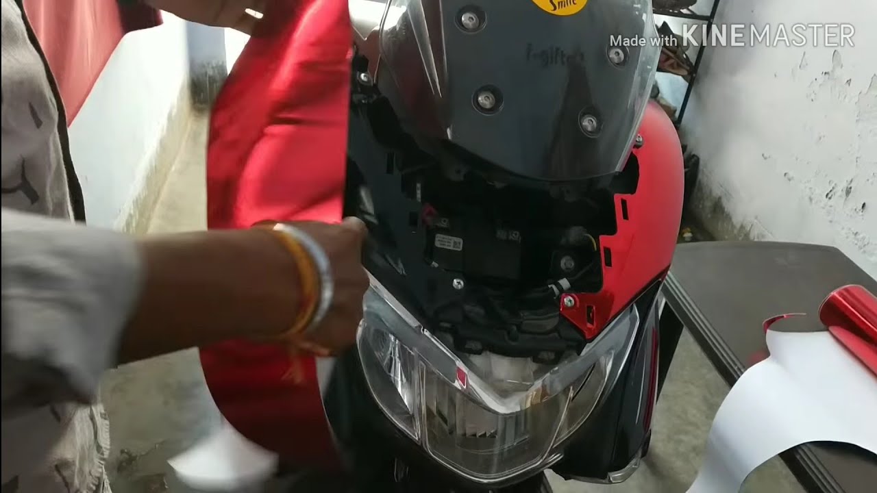 how to wrap our Burgman street 125 in hindi Burgman 125 modifyed. # ...