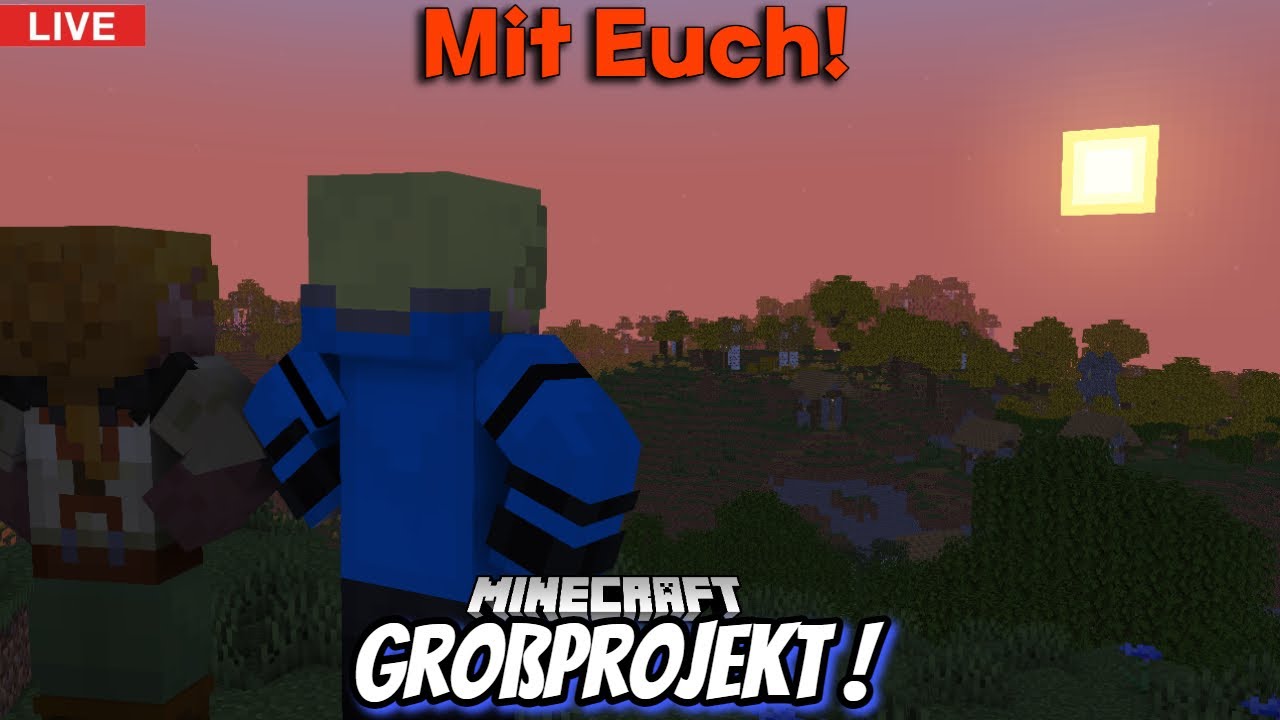 🔴 Das GROß PROJEKT mit EUCH! (könnt mitspielen-abozocken) | Minecraft Java LIVE - YouTube