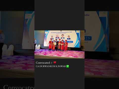 CA Convocation 2023 A proud moment🎓 #Convocation #caconvocation#ICAI ️ ...