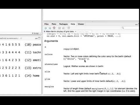 OpenRepGrid - Visualization by Bertin plots - YouTube