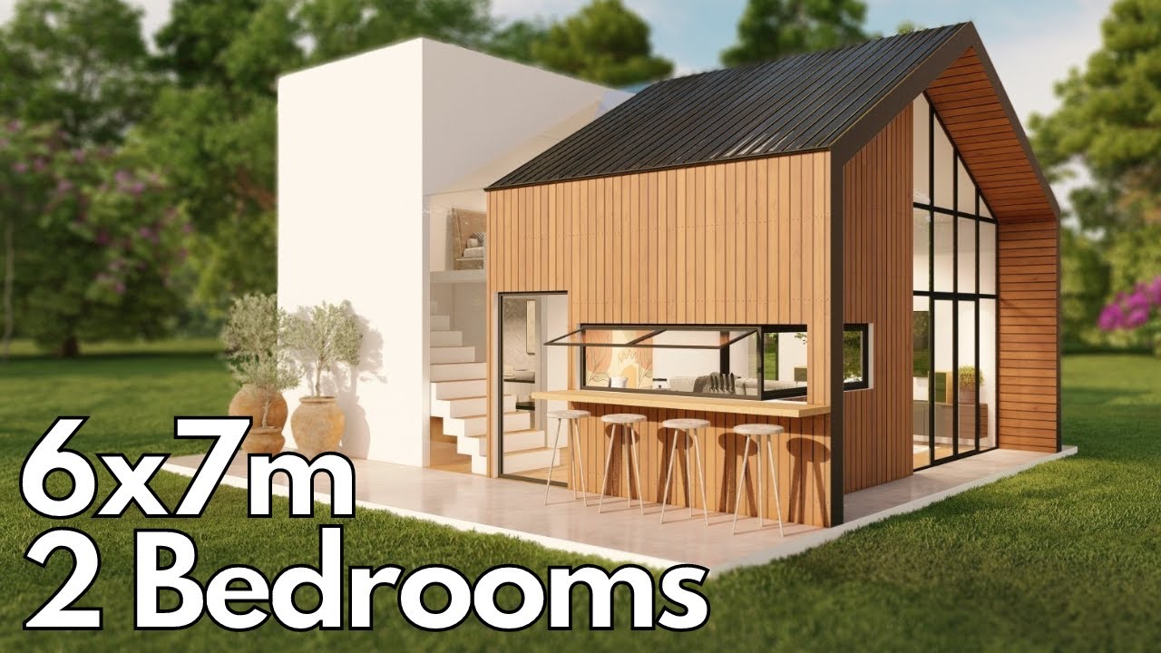 Cozy Modern Loft House Design (452sqft) - YouTube