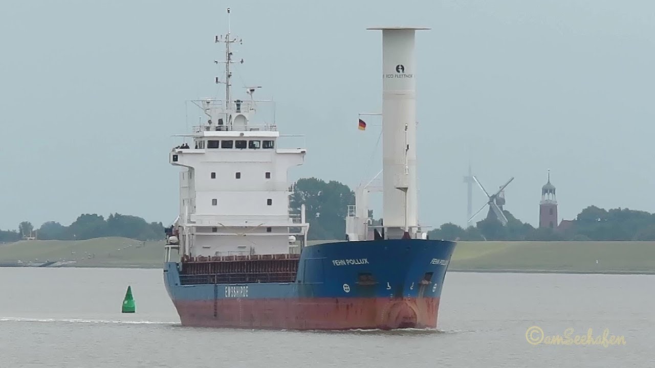 Sensation old coaster FEHN POLLUX V2EI8 IMO 9135731 now Eco Flettner ...