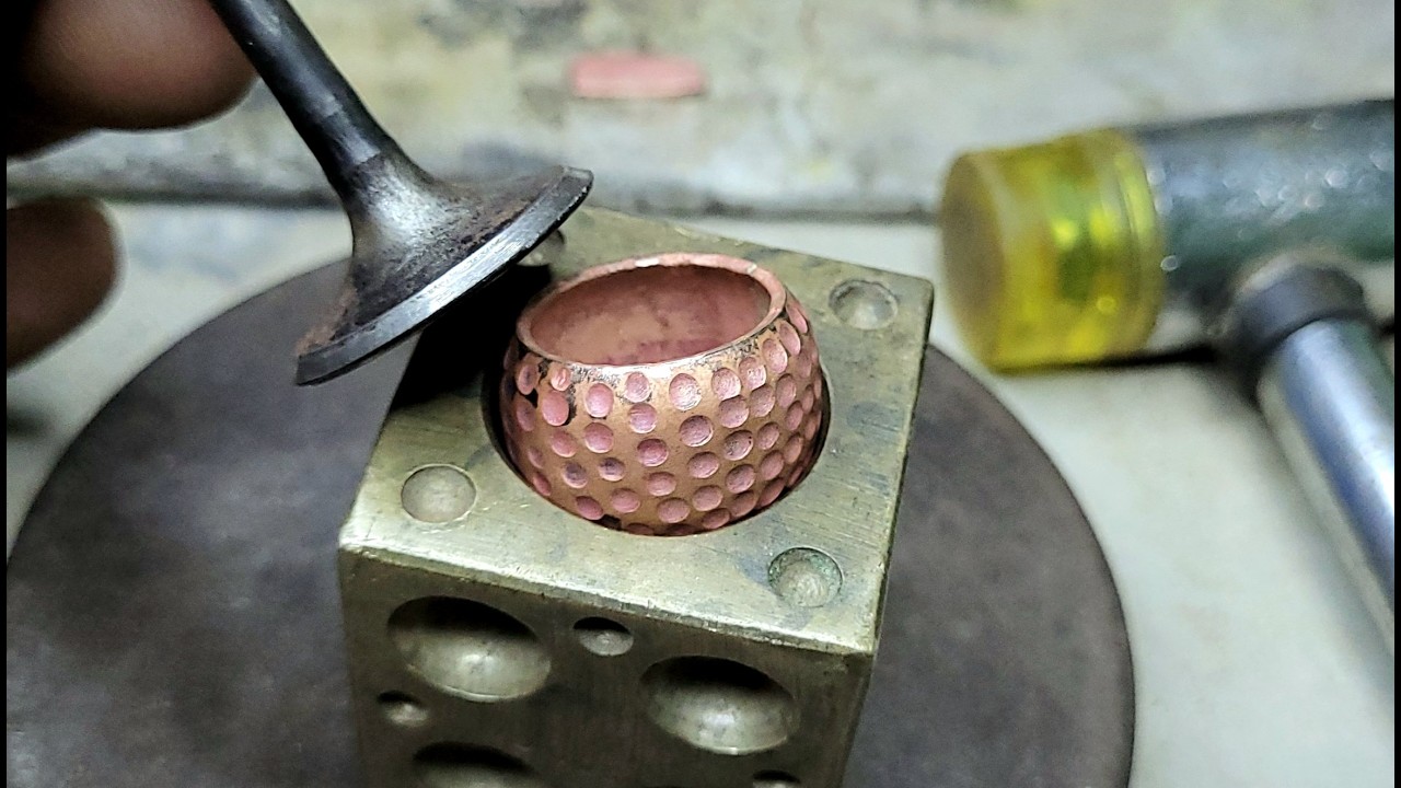 New design copper ring making ! How to make a copper ring jewelry - YouTube