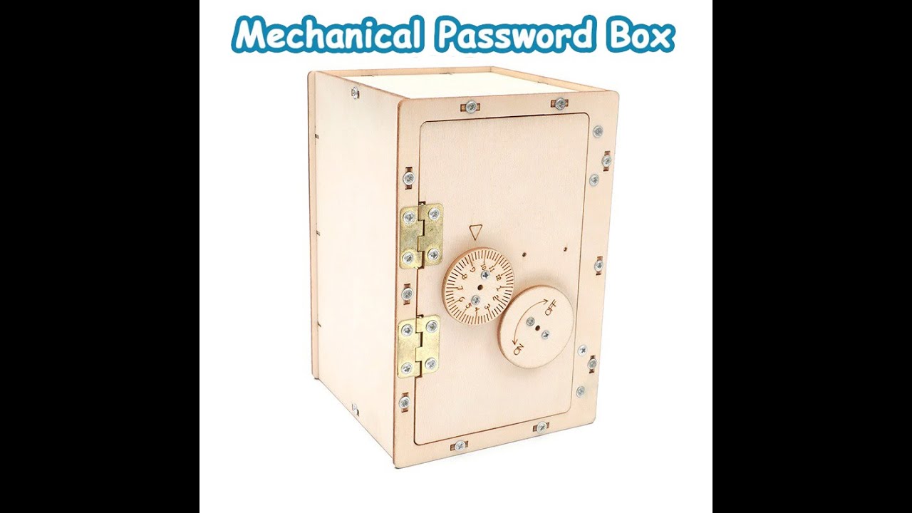 DIY Wooden Toy Mechanical Password Box Kids Science School Projects ...