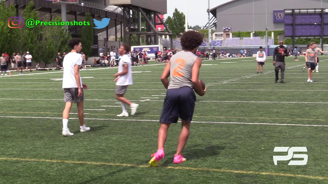 Ingraham Rams vs. Eastside Catholic Crusaders UW 7on7 Passing Camp 2019 ...