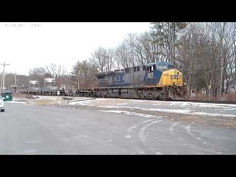 HD/4K RARE!!! Daytime Nuclear Waste Train Chase w/ CSXT #465 Leading February 2024 - YouTube