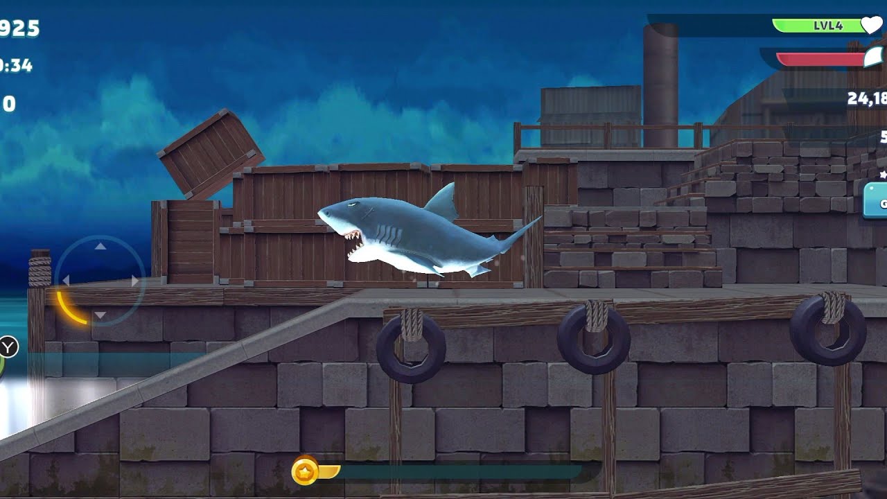 hungry shark | great white shark | game play | 🐠🐋🐟 - YouTube