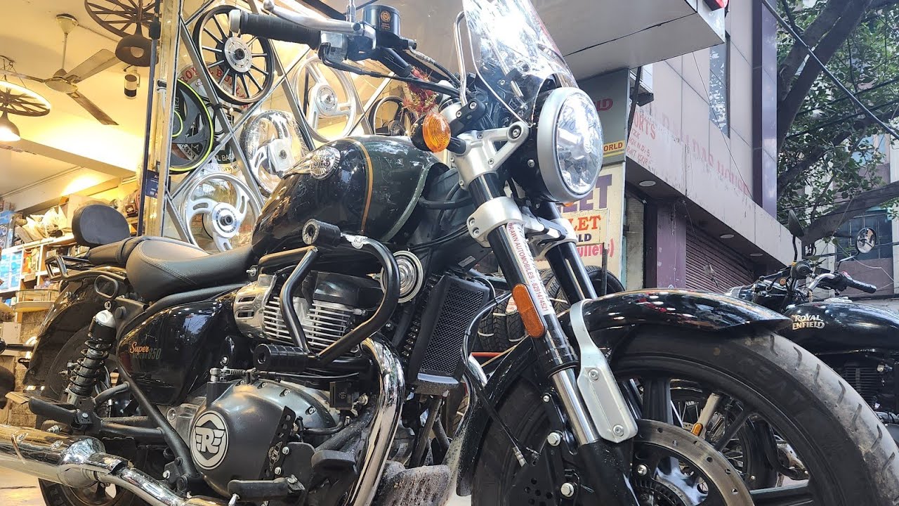Super Meteor 650 Double Slider Crash Guard Stainless Steel with ...