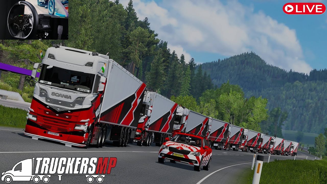 🔴ETS2 Live | TruckersMP Live | Euro Truck Simulator 2 Multiplayer LIVE | ETS2 Moza R5 Wheel ...