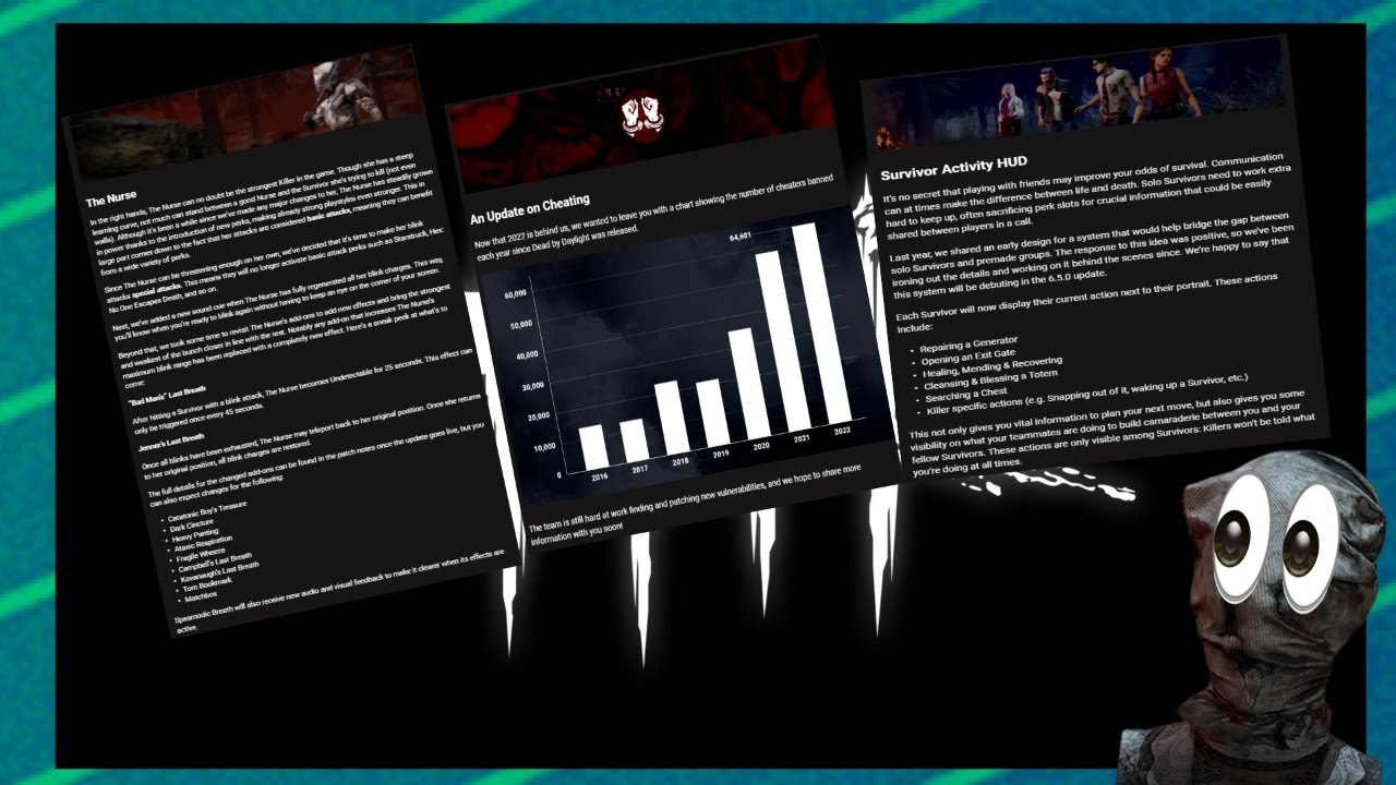 DBD January 2023 Update - Nurse Nerf, Challenge Tracker, Survivor ...